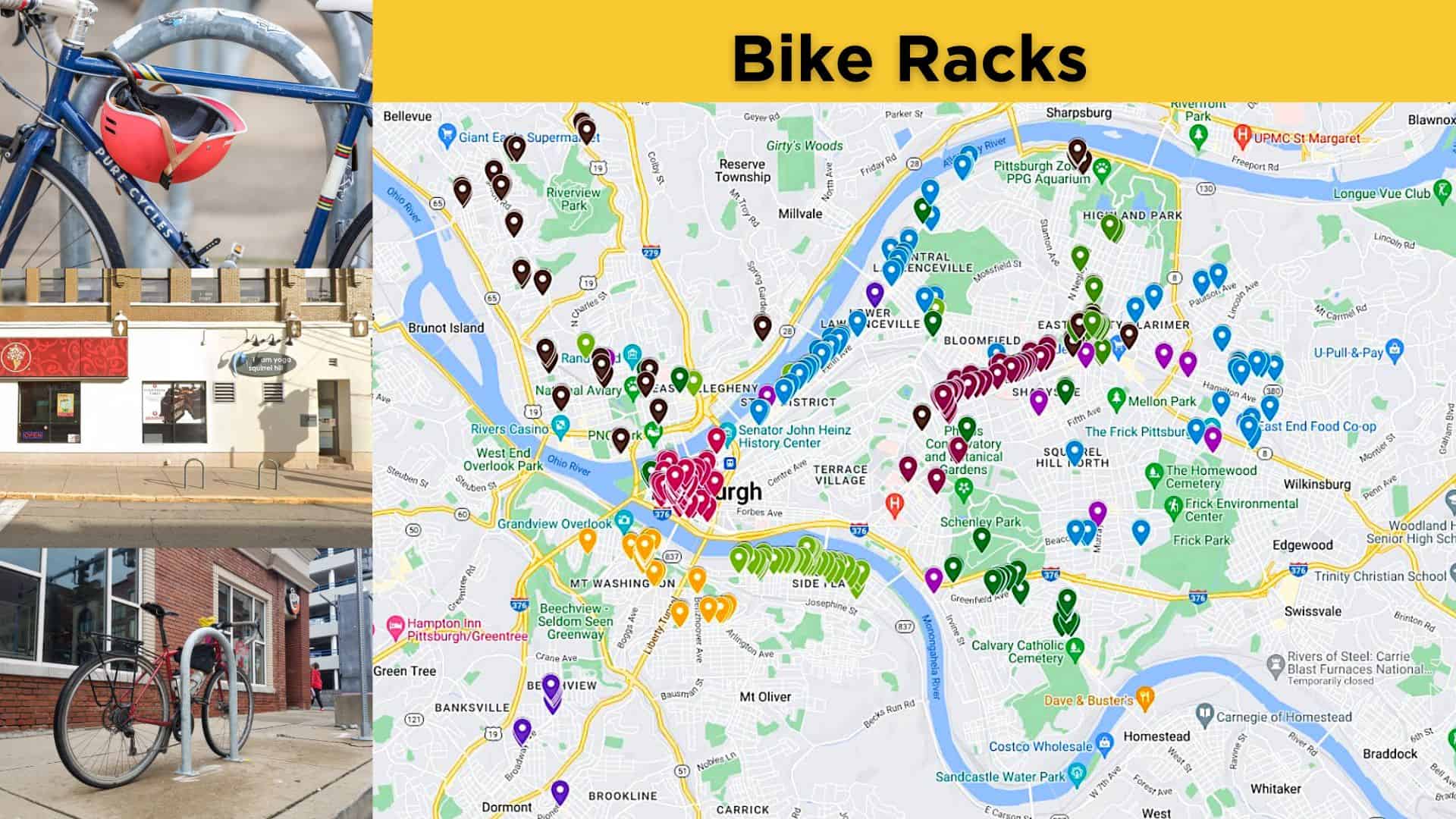 BikePGH And DOMI Partnership Installed 407 Bike Racks And 10 Corrals